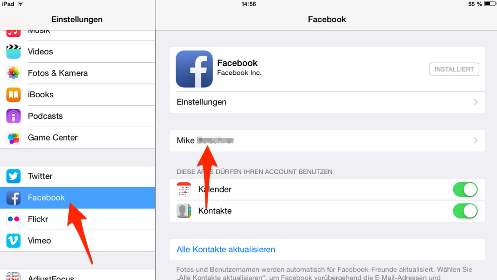 Tinder-App mit einem zweiten Facebook-Account auf einem iPhone oder ...