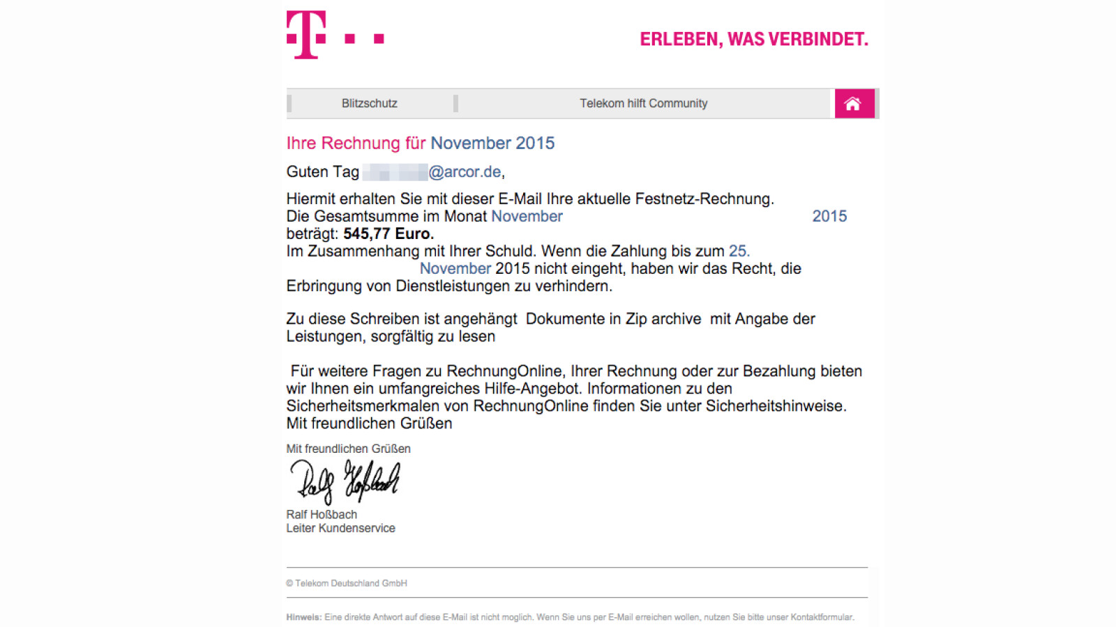 Diese gefälschten Telekom-Rechnungen sind im Umlauf | NETZWELT