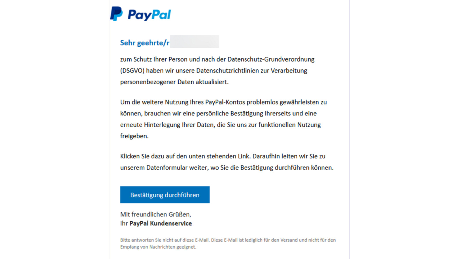 PayPal-Sicherheit: Betrügerische E-Mails mit gefälschtem Absender ...