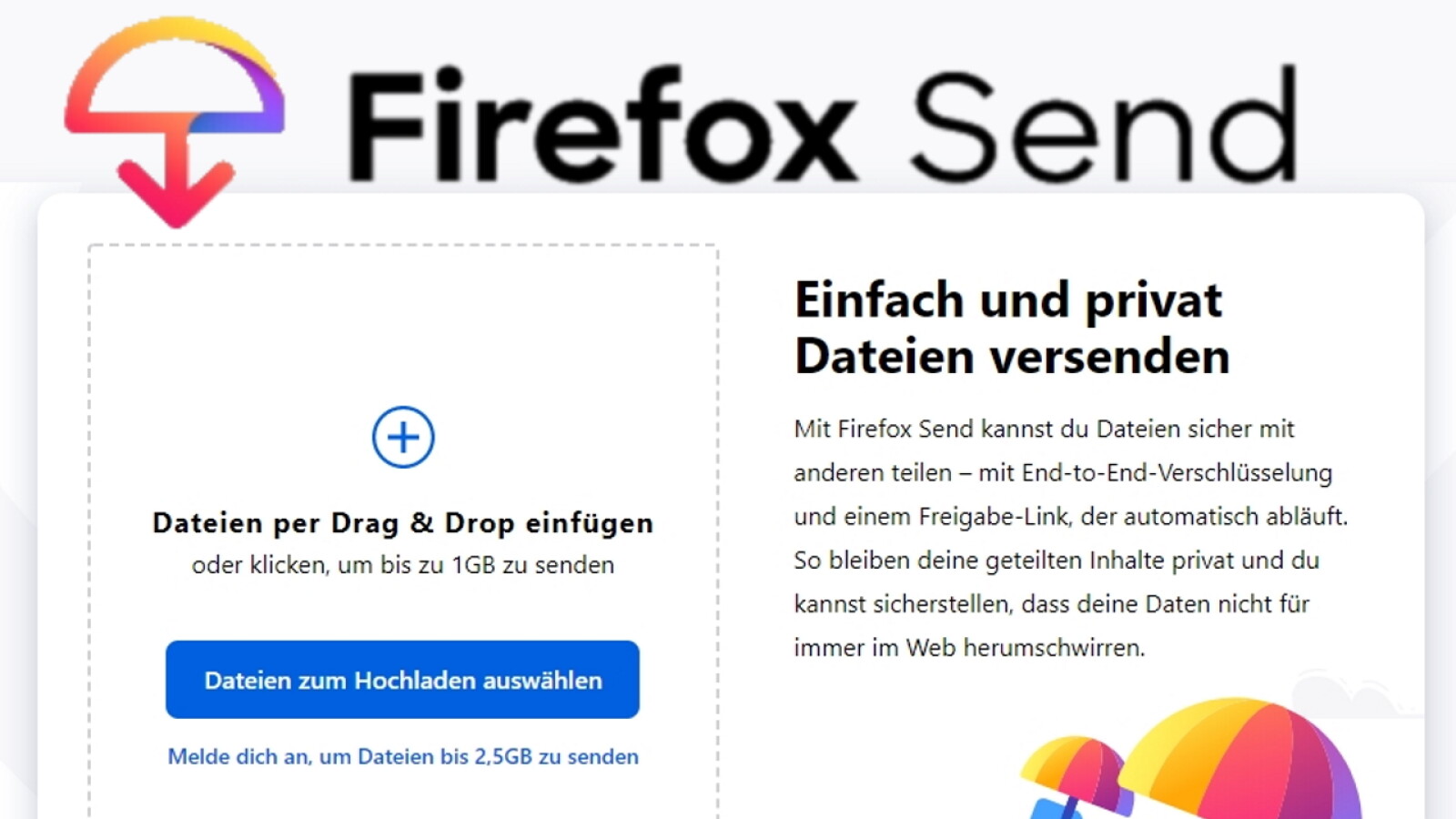 Firefox Send: Im Browser bis zu 2,5 Gigabyte Daten tauschen - So geht´s | NETZWELT