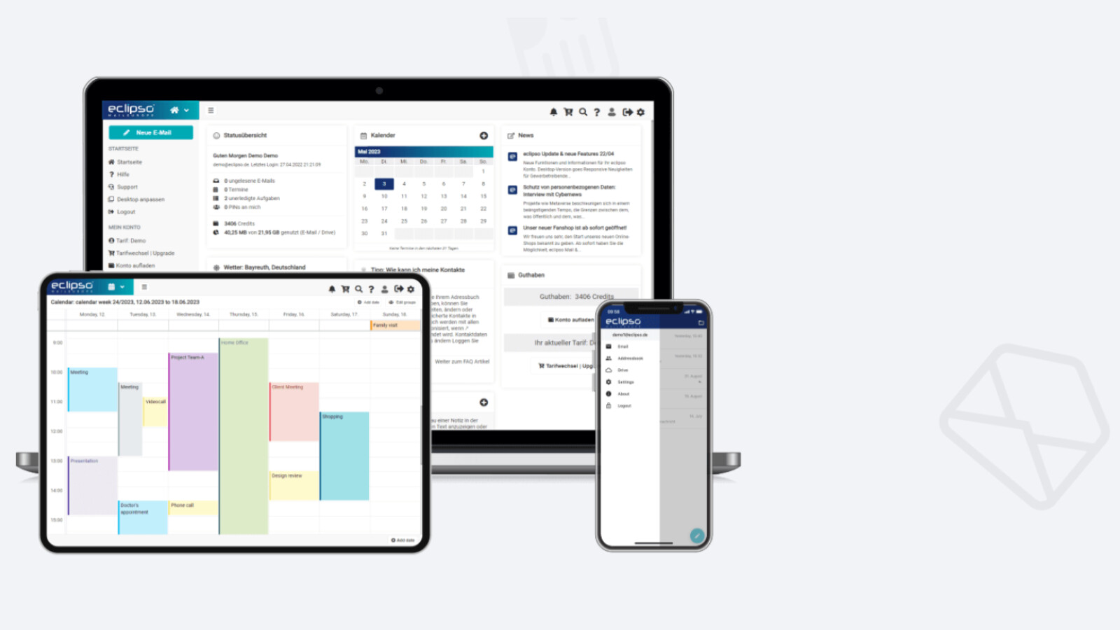 Eclipso Mail Europe im Test: Gestaltet diesen Freemailer nach euren ...