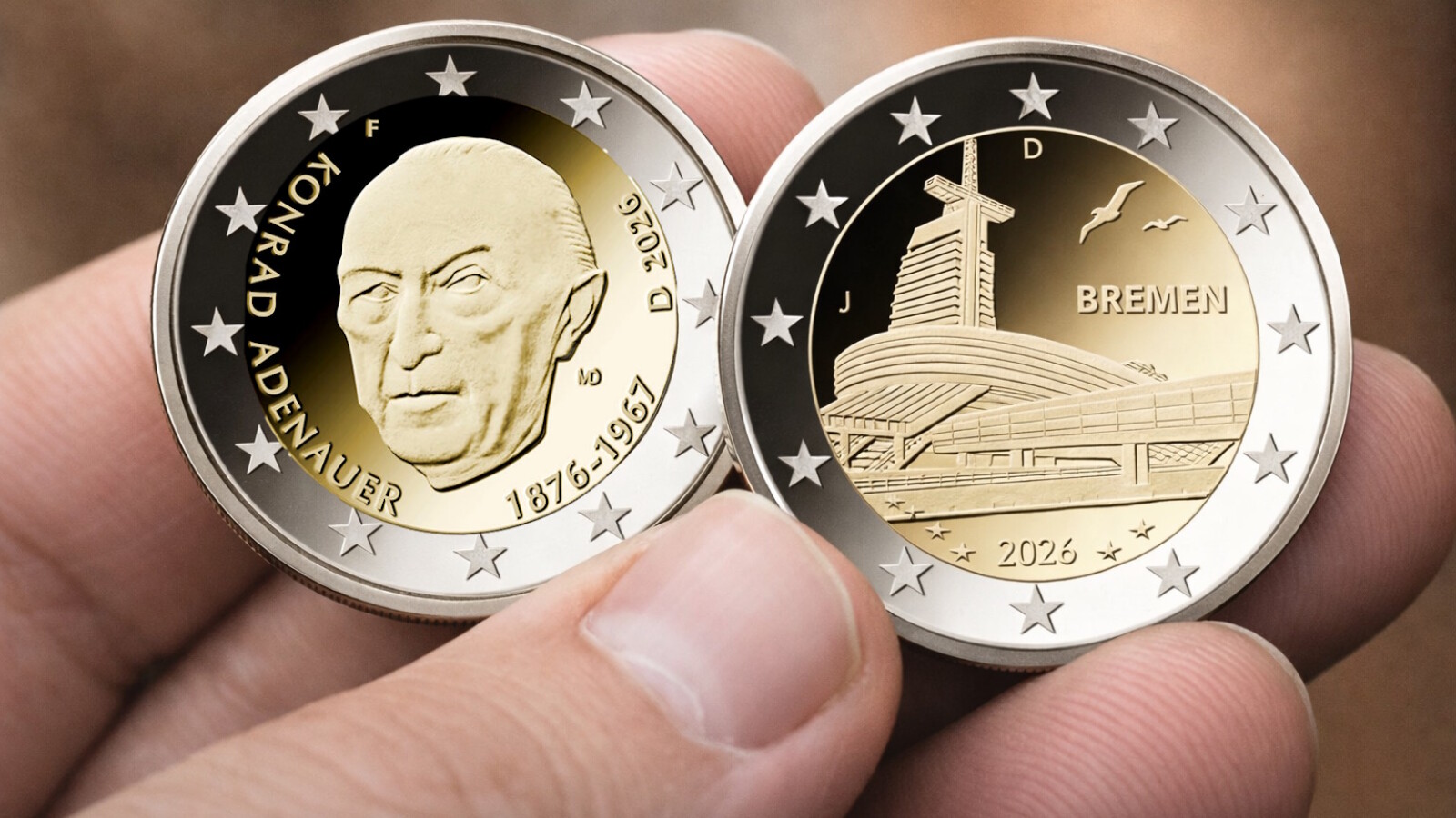 Neue Euro-Münzen im Umlauf: Woran ihr die neuen 2-Euro-Stücke sofort ...