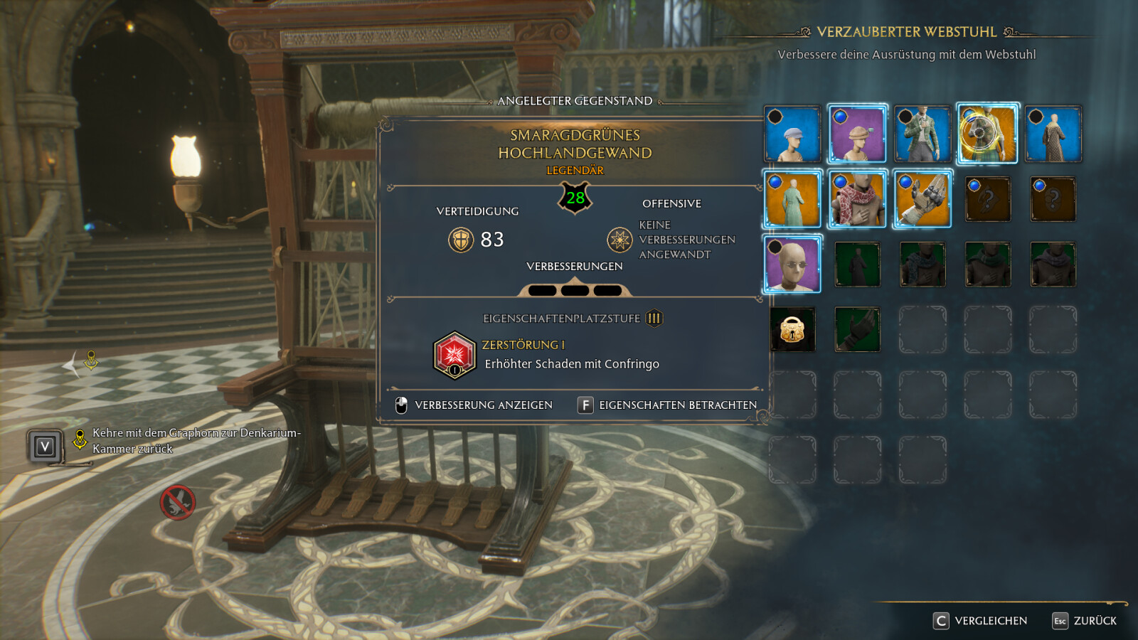 Ausrüstung verbessern in Hogwarts Legacy | NETZWELT