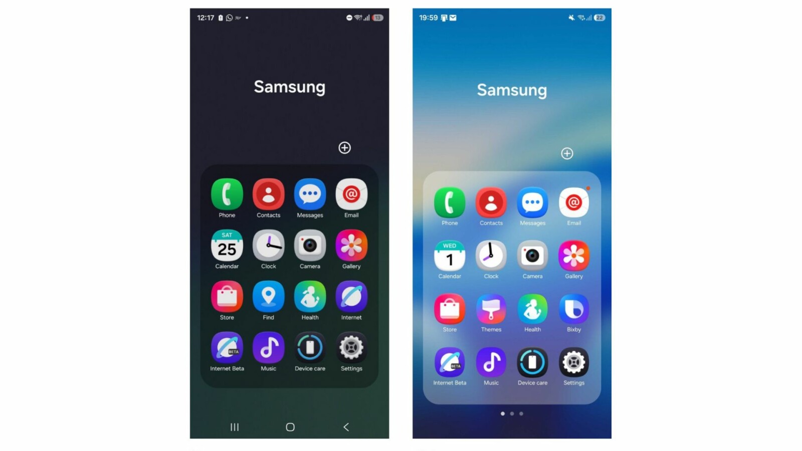 Samsung plant Design-Update für App-Icons: Fans sind sich uneinig ...