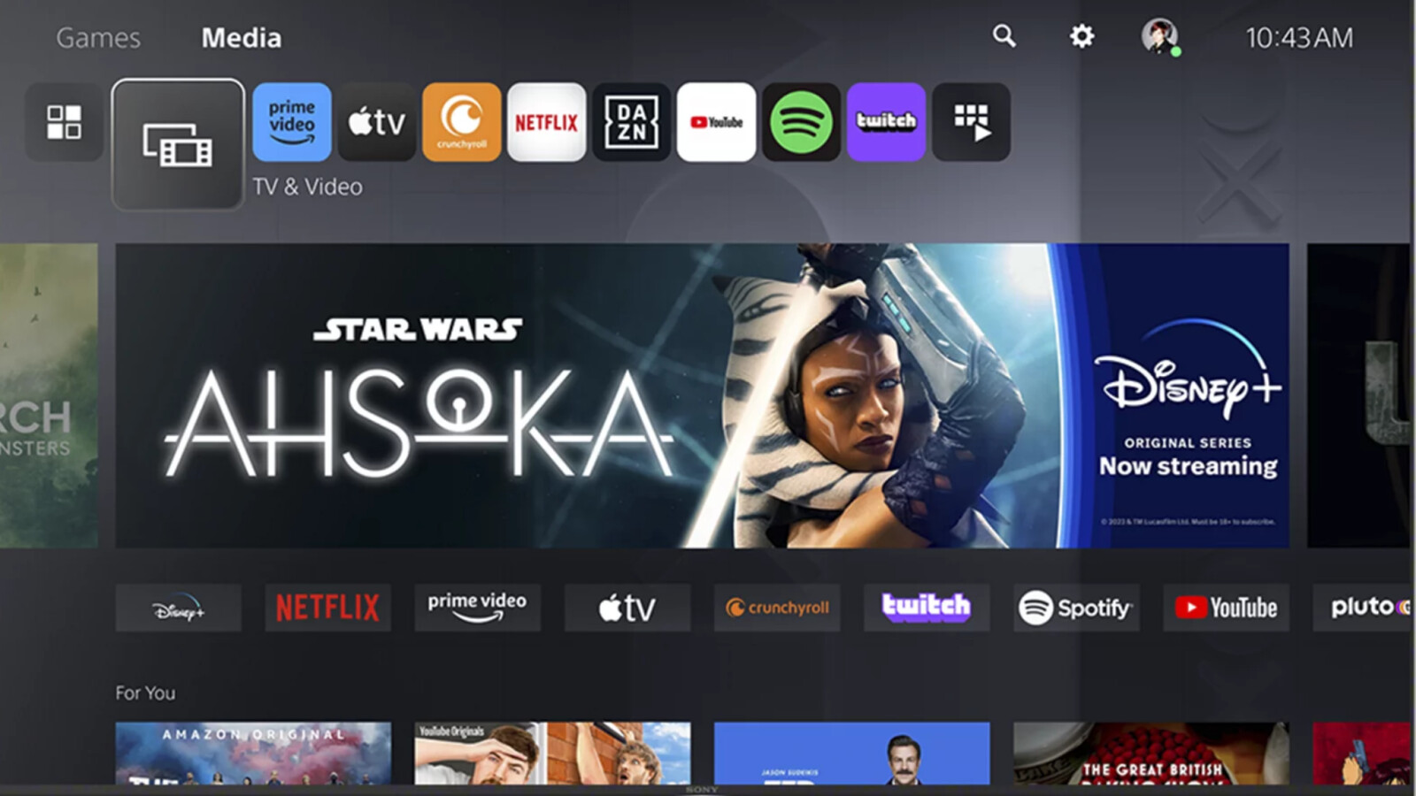 Disney+ ps5 store