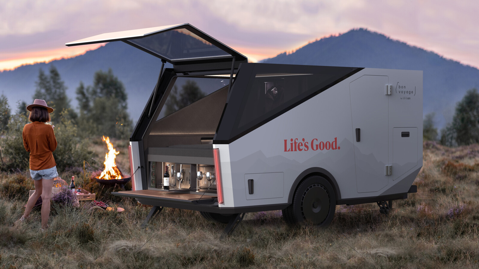 Bon Voyage: LG präsentiert dampfenden Mini-Wohnwagen auf der CES | NETZWELT