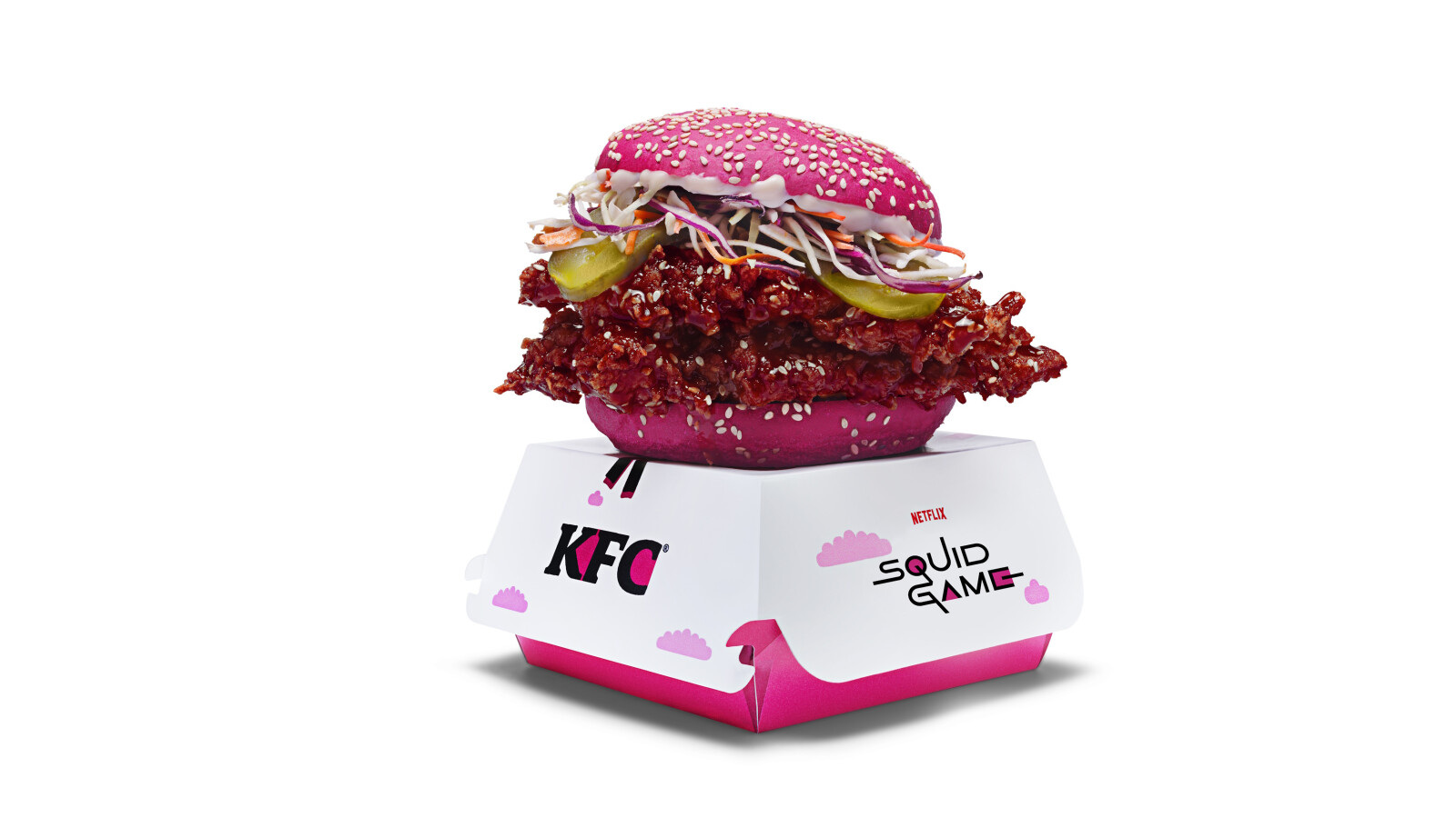 Zum Start der 3. Staffel von Squid Game: KFC überrascht Fans mit einem etwas anderem Burger ...