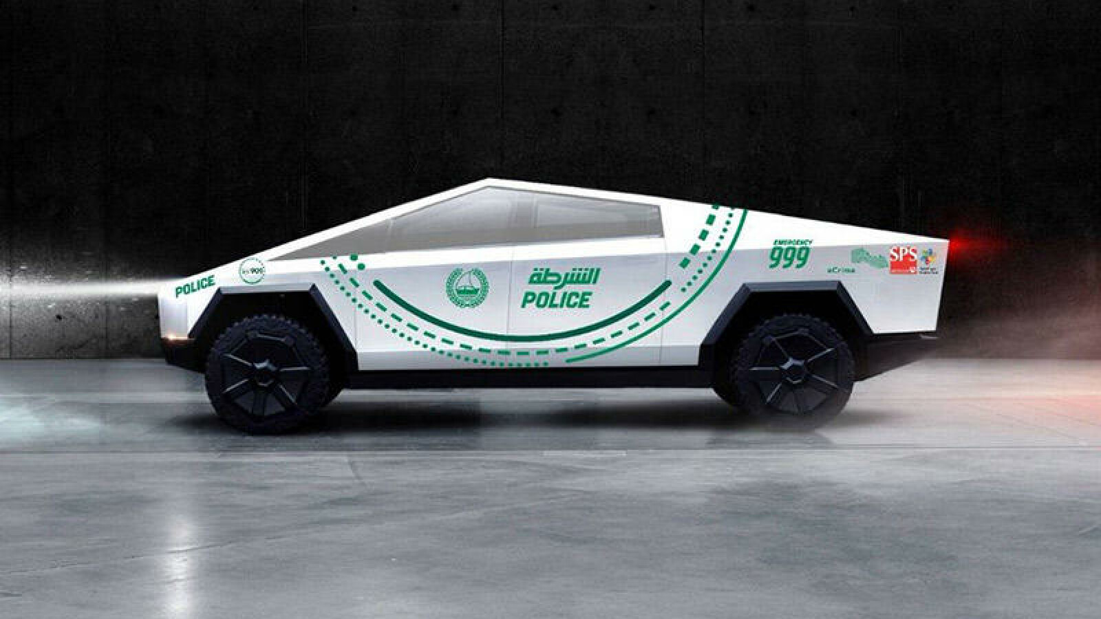 Tesla Cybertruck: Polizei in Dubai patrouilliert im Elektro-Panzer ...