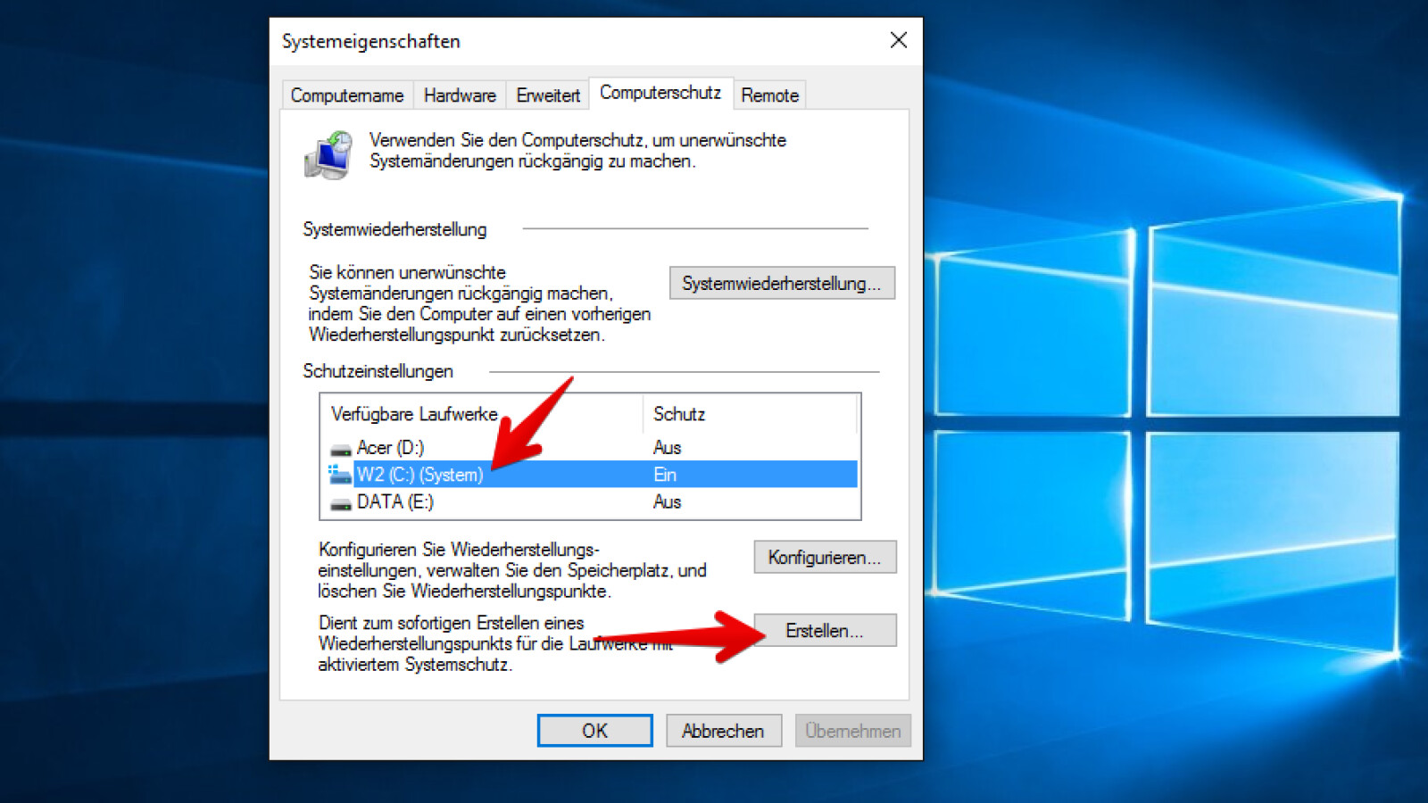 Windows: Wiederherstellungspunkt manuell erstellen - so geht’s | NETZWELT