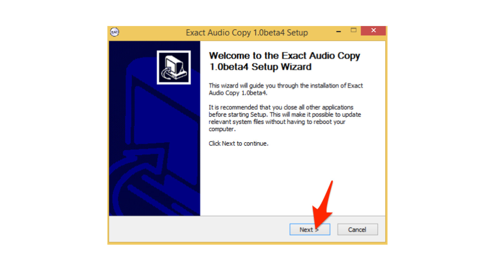 That's how it works - installing Exact Audio Copy on your Windows ...