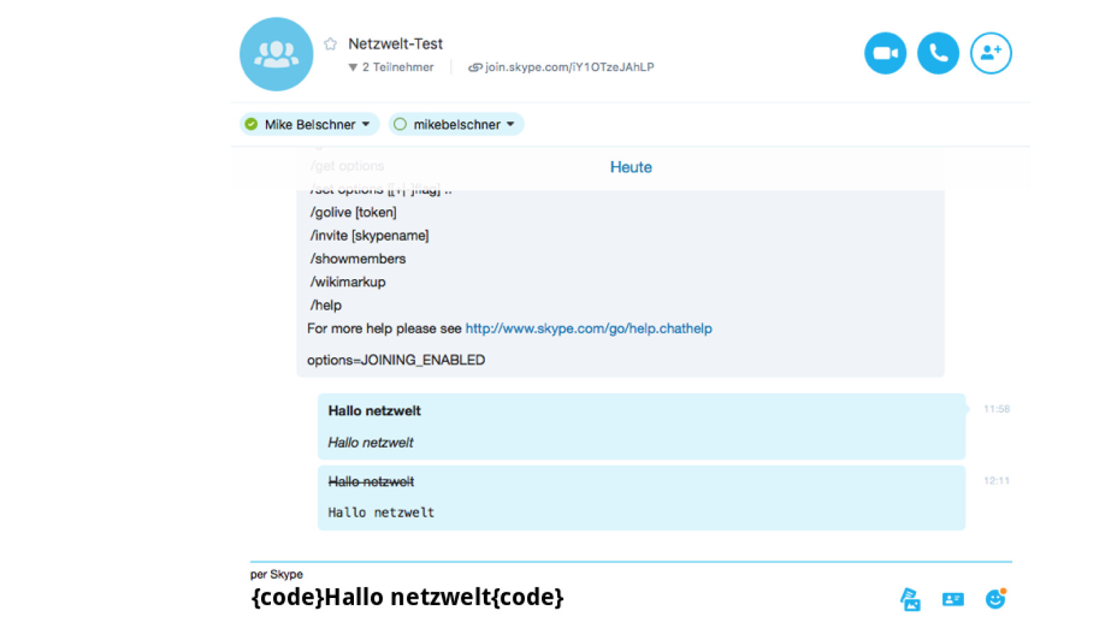 Skype-Befehle für Formatierungen | NETZWELT