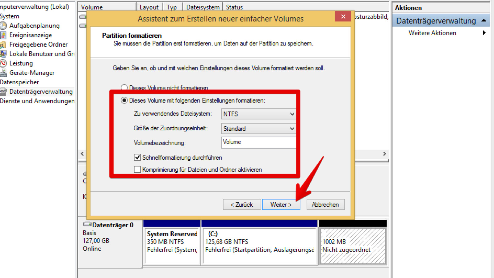 Windows 8: Festplatte formatieren und Volume erstellen | NETZWELT