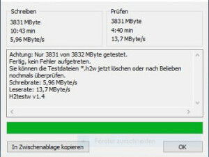 H2testw - Download | NETZWELT