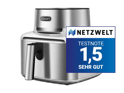 Cosori Iconic Edelstahl im Test: Präzise Temperaturen, heiße Ecken ...