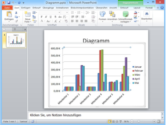 PowerPoint: Statische und dynamische Excel-Diagramme einbinden - NETZWELT
