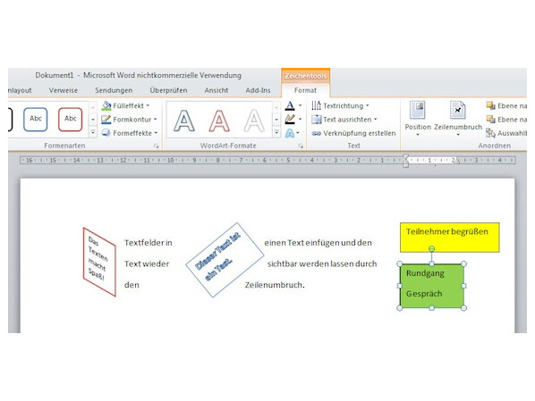 Anleitung: Arbeiten mit Textfeldern in Microsoft Word - NETZWELT