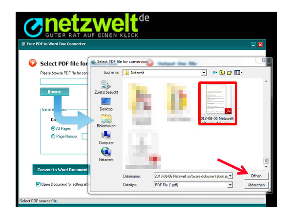Free PDF to Word Converter: PDFs in Word-Dokumente umwandeln - NETZWELT