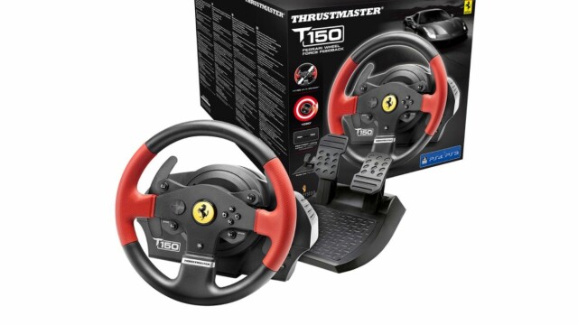 Thrustmaster T150 im Test: Ferrari-Gaming-Lenkrad für PS5, PS4, PS3, PC ...