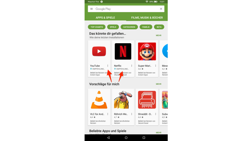 Google Play Store auf Fire Tablet: So installiert ihr fehlende Google ...