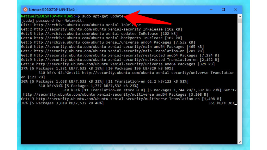 Linux Subsystem Aktivieren