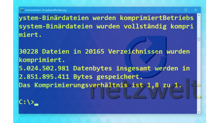 Windows 10: So schrumpft ihr das Betriebssystem mit Compact OS | NETZWELT