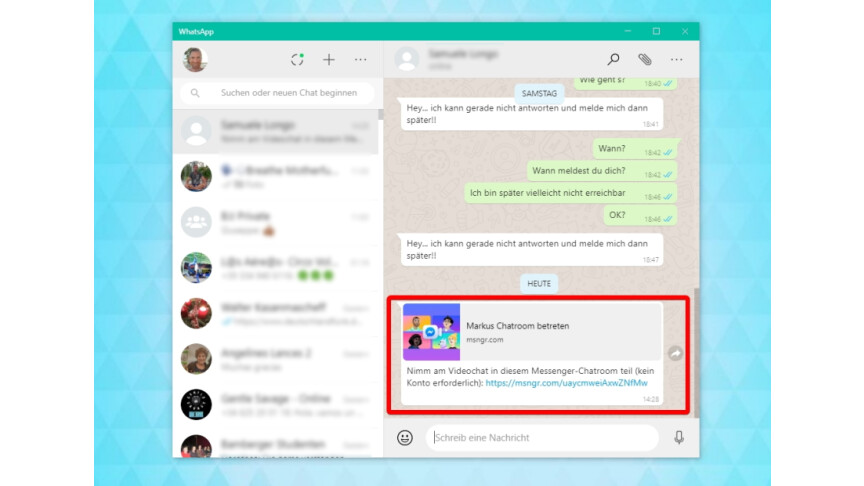 WhatsApp: Messenger Rooms nutzen - So geht´s | NETZWELT