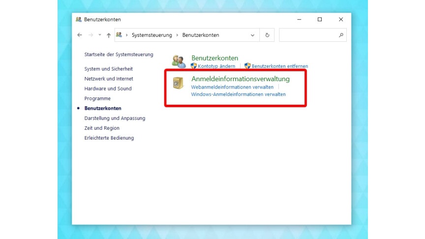 Windows 10: Gespeicherte Passwörter und Anmeldeinformationen anzeigen ...