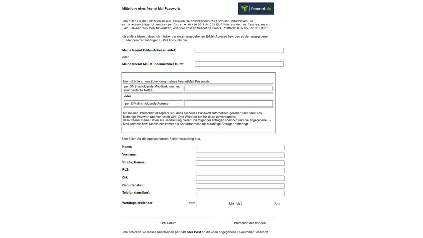 Freenet Mail: Einloggen und Passwort zurücksetzen - so funktioniert es ...