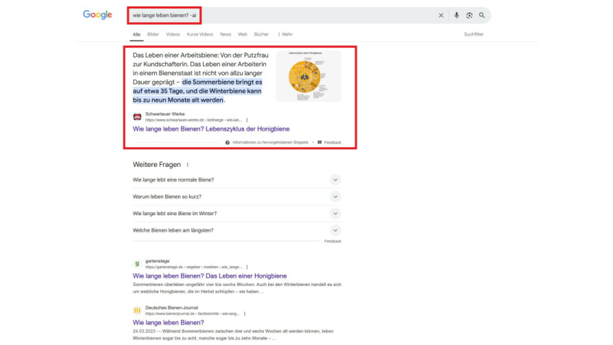 Genervt von KI-Antworten? So deaktiviert ihr Googles KI-Übersicht ...