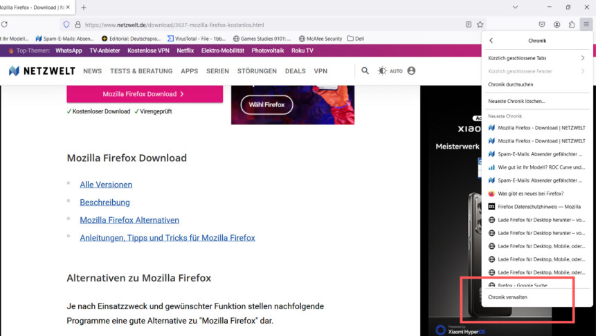 Mozilla Firefox: Sitzungen speichern und Tabs wiederherstellen - so ...