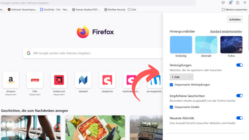 Mozilla Firefox: So ändert ihr die Startseite des Browsers | NETZWELT