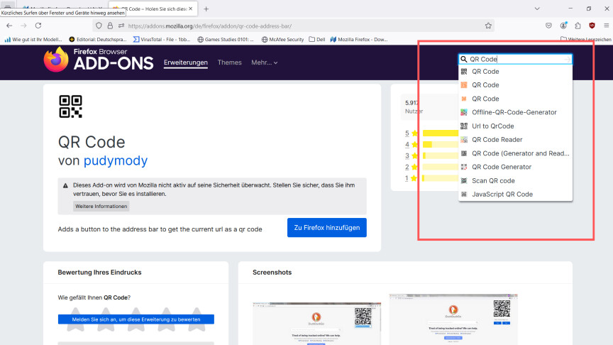 Webseiten per QR-Code teilen: So geht's bei Edge, Firefox, Chrome und Opera | NETZWELT
