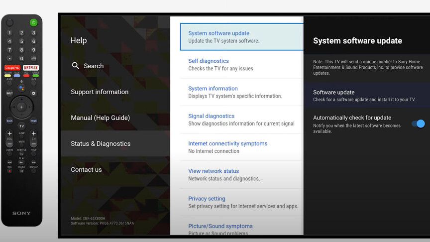 Sony TV: Update durchführen - so aktualisiert ihr die Software des ...