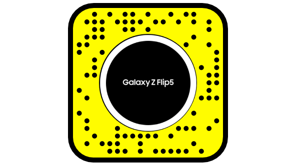 Galaxy Z Flip5 auf Snapchat testen: Samsung veröffentlicht interaktive ...
