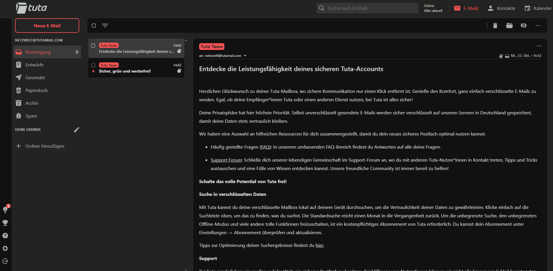 Tuta Mail - Download | NETZWELT